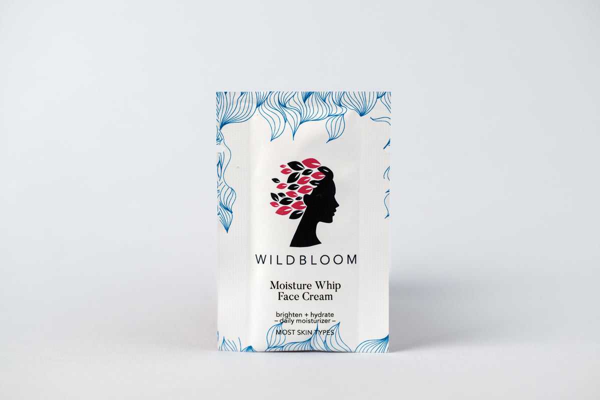 Moisture Whip Face Cream: Sample Packet – Wildbloom Skincare